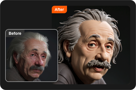 Turn your face into 3D, emoji, pixel art, video game, claymation or toy
